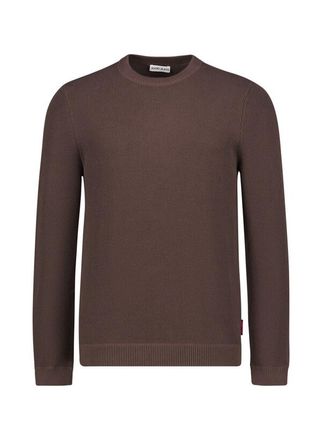 Joop Herren Pullover braun Baumwolle unifarben