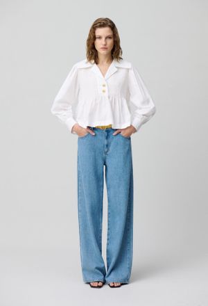 Claudie Pierlot Blouse volant&eacute;e