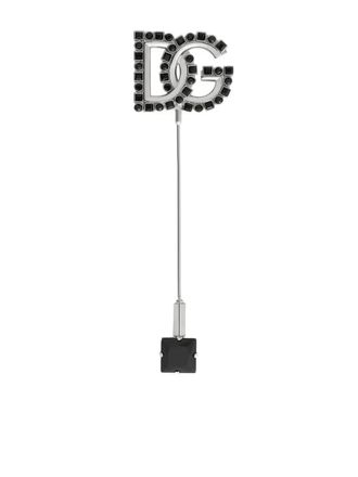 Dolce & Gabbana broche à logo DG - Argent