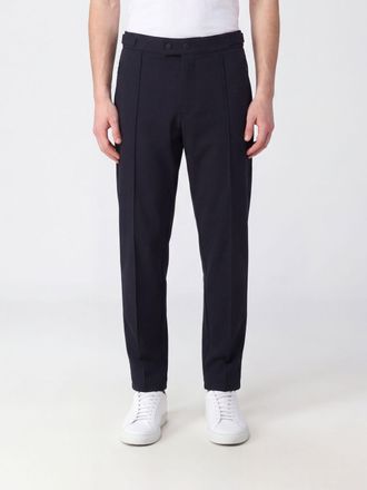 Giorgio Armani Pantalon slim en laine vierge avec fermeture d&eacute;centr&eacute;e