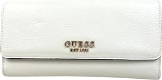 Guess Femme, Accessoires, Blanc, Taille: ONE Size Portefeuille Zipp&eacute;