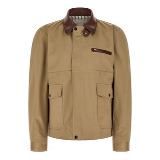 sacai Cotton Chino Blouson - - Jackets - Herren - Beige - M