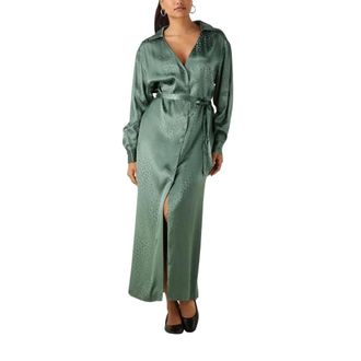 Another Label Elegantes gr&uuml;nes Midikleid - - Dresses - Damen - Gr&uuml;n - S