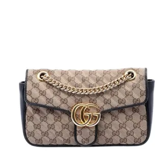 Gucci Sac bandouli&egrave;re en toile Pre-owned - Femme - Pre-owned - Beige - Taille: ONE Size