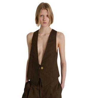 Alberta Ferretti Damen, Jacken, Braun, XSGr&ouml;&szlig;e