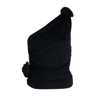 Magda Butrym Femme, Tops, Noir, Taille: 36 FR T-shirt et Polo noirs