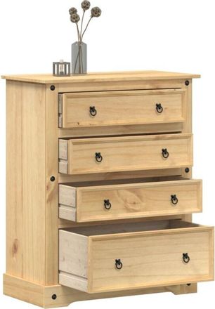 vidaXL Commode Corona 92x48x120 cm bois massif de pin vidaXL