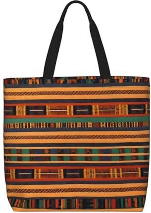 Generic Tissage Africain Sac Fourre Tout Imperm&eacute;able Tote Bag R&eacute;utilisable Sac Cabas Pour Plage Travail Gym