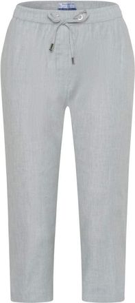 Raphaela by Brax Philippa Capri Schlupf, Smokebündchen, Linen Stretch, Slim, Light Grey,40W / 32L (DE-Größe : 50)