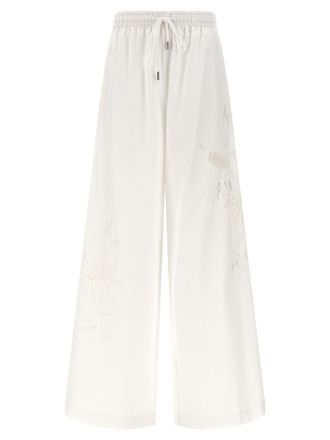 Ermanno Scervino Pantalon avec insert en dentelle