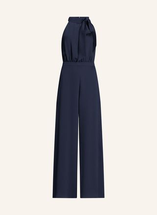 Swing Swing Jumpsuit Aus Satin Mit Schluppe blau