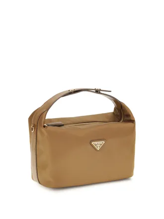 Prada Womens Ch&eacute;rie Mini Handbag Brandy Recycled Polyamide Handbags Hand Bags