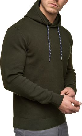 Indicode Herren Longview Sweatshirt mit Kapuze | Hoodie Kapuzenpullover f&uuml;r M&auml;nner Army, XXL