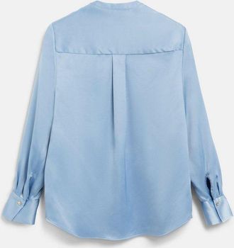 s.Oliver Langarmbluse Bluse Satinbluse mit Tunikaausschnitt