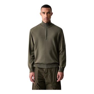 C.P. Company C.p. Company, Homme, Pulls, Vert, Taille: M Col roul&eacute;s