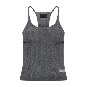 Dsquared2 Femme, Tops, Gris, Taille: 38 FR Top en laine