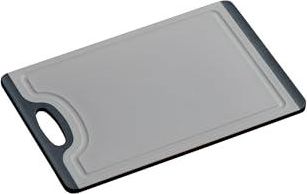 KESPER | Schneidebrett, Material: Kunststoff (PP/TPE), Ma&szlig;e: 23,5 x 14 x 0,75 cm, Farbe: Grau/Schwarz | 30882