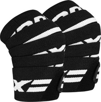 RDX Sports Kniebandagen Krafttraining Fitness, Genehmigt IPL USPA, 200CM Lang Elastisch Knee Wraps Paar Mit Klettverschluss, Kreuzheben Bodybuilding Gewichtheben