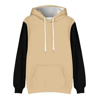 Generic Sweat a Capuche Homme Sweatshirt Hooded Sweatshirt &agrave; Capuche Homme avec Zip, Manches Assorties pour Un Look Casual Ext&eacute;rieur