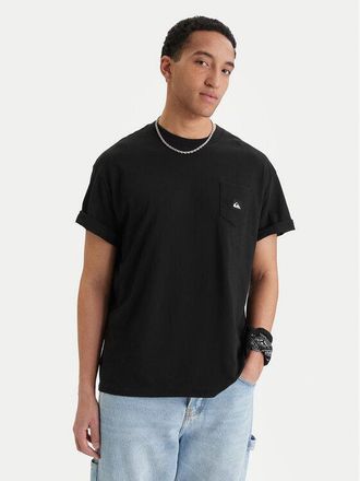 Quiksilver T-Shirt Salt Water EQYZT08205 Schwarz Comfort Fit