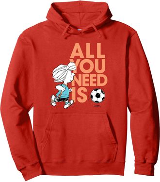 Peanuts Football Peppermint Patty Alles was du brauchst ist Fu&szlig;ball Pullover Hoodie