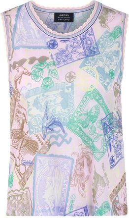 Marc Cain Damen Blusentop aus Baumwollmix