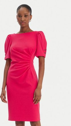 DKNY Coctailkleid DD6A1666 Rot Slim Fit