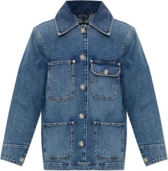 AllSaints Femme, Vestes, Bleu, Taille: 42 FR BEX Denim Jacket