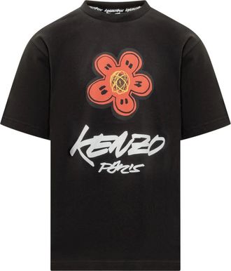 Kenzo Homme, Tops, Noir, Taille: XL Futura Classic T-shirt
