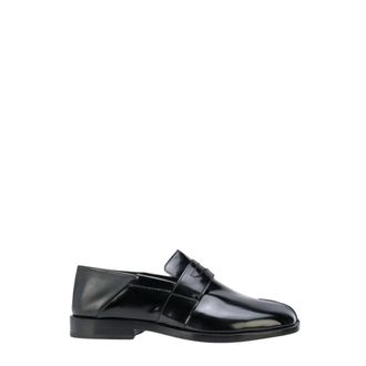 Maison Margiela Polished Leder Loafers - - Shoes - Damen - Schwarzk - 39 EU