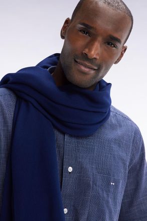 Eden Park &Eacute;charpe Fluide Unie Bleu Marine