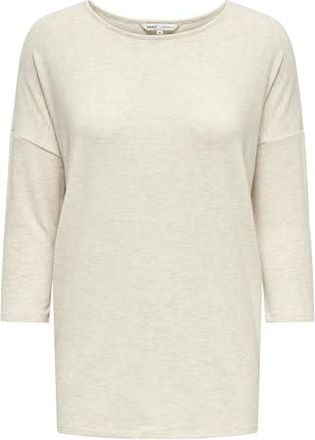 Only Onlglamour JRS Noos Haut 3/4, Pumice Stone, XS Femmes