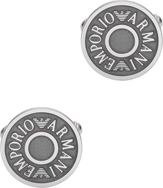 Emporio Armani Herren Manschettenkn&ouml;pfe aus Edelstahl