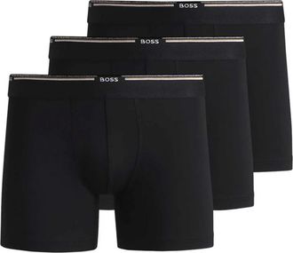 HUGO BOSS Homme, Sous-v&ecirc;tements, Noir, Taille: L BoxerBR3p Boxers
