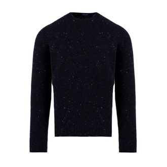 Drumohr Rasato Rundhals-Pullover - - Knitwear - Herren - Blau - 2XL