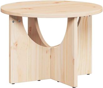 vidaXL Vidaxl - Table basse Naturel 50 x 50 x 35 cm Bois massif en pin