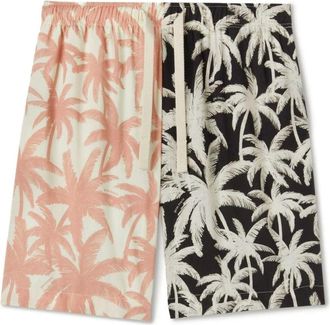 Palm Angels Homme, Shorts, Multicolore, Taille: M Palm Tree Print Track Shorts