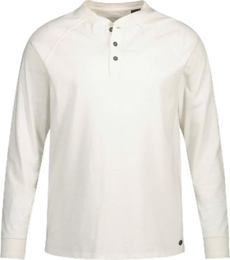 JP1880 Herren, Gro&szlig;e Gr&ouml;&szlig;en, Henley, Oeko-TEX, Langarm, Flammjersey, Rundhals, Knopfleiste, bis 8 XL