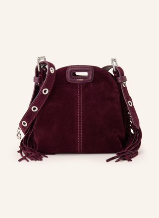 Maje Schultertasche Mit Nieten lila