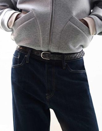 Jack & Jones Eddie - Jean ample - Brut d&eacute;lav&eacute;-Bleu
