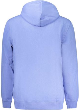 Tommy Hilfiger Logo-Embroidered Cotton Hoodie - Blue