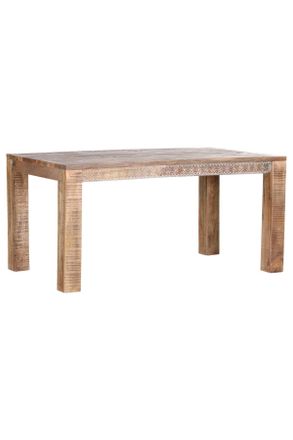 Landscape Esstisch, Natur, Holz, Mangoholz, massiv, rechteckig, eckig, 90x78x160 cm, Esszimmer, Tische, Esstische