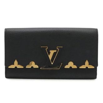 Louis Vuitton Pre-owned Portefeuille Capucines Taurillon Leder Langes Bifold Portemonnaie - - Pre-owned - Damen - Schwarzk - ONE SIZE