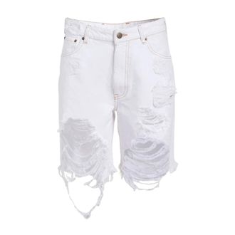 SER.O.YA Wei&szlig;e Distressed Denim Shorts - - Shorts - Damen - Wei&szlig; - W23