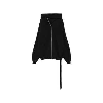 Rick Owens Mountain Hun Asymmetric Zip-up Hoodie