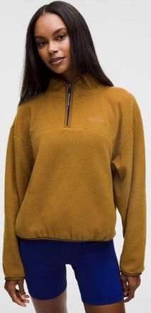 lululemon Veste demi-zippé en polaire brossé pour Femmes - Bleu - Taille XL