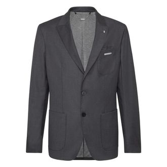 Billionaire Boys Club Wolljacke mit zwei Kn&ouml;pfen - - Jackets - Herren - Grau - L