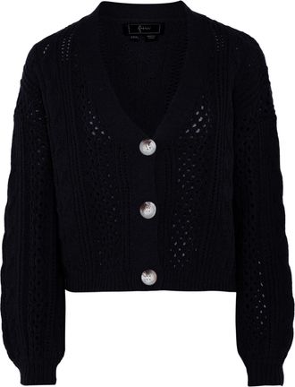 Faina Strickjacke Damen schwarz