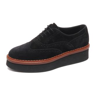 Tod's Italienischer Wildlederschuh mit Keilabsatz - - Shoes - Damen - Schwarzk - 36 EU