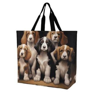 Generic Chiens Mignons Sac Courses L&eacute;ger Sacs De Courses Grand Sac &Agrave; Bandouli&egrave;re Pour Shopping Voyage Travail